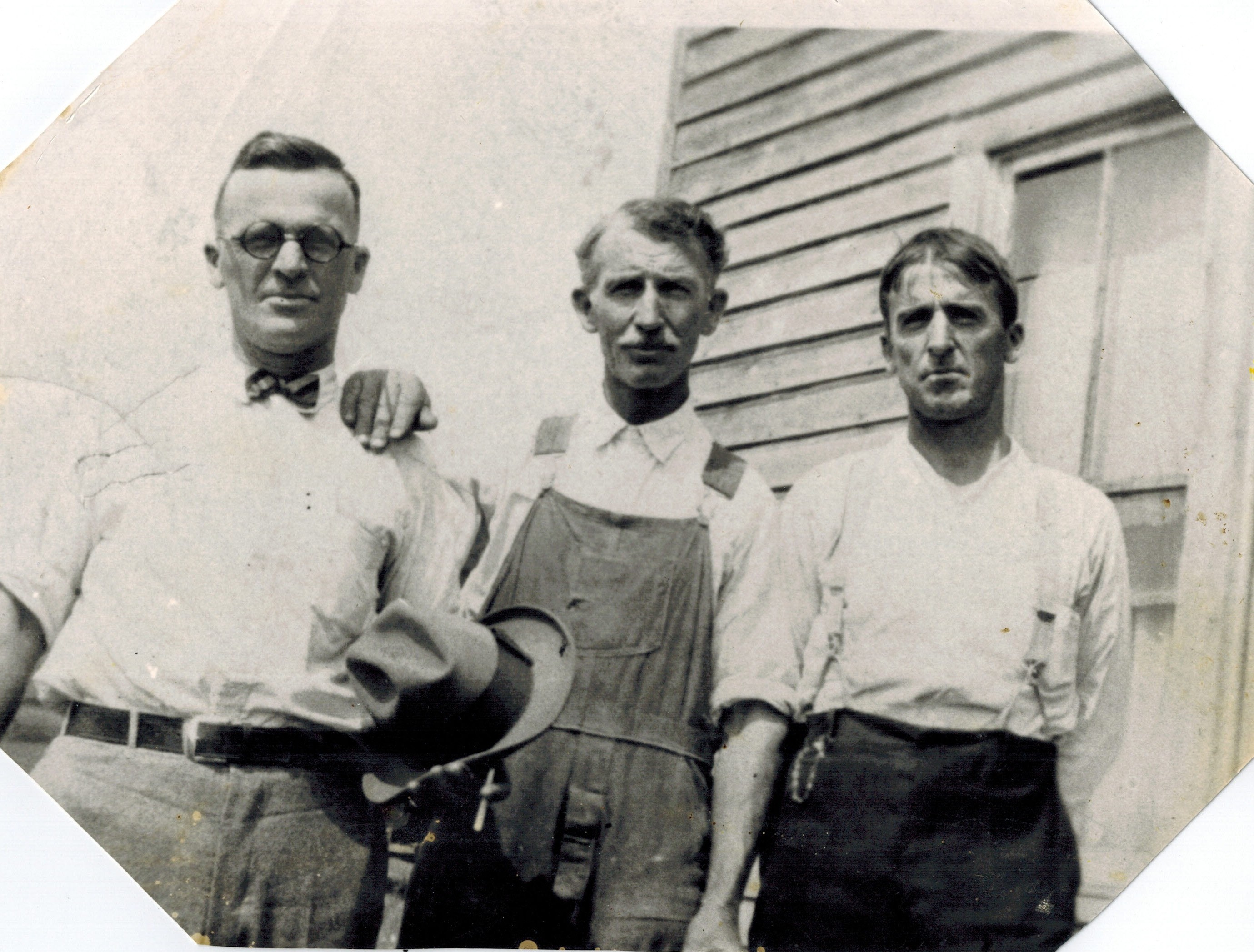 Below: from left: Fred Repass, Sis's uncle, Orville Repass and Charles ...